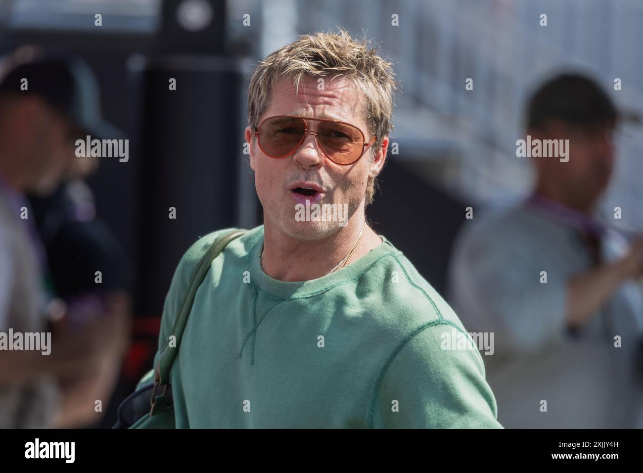 Hungaroring, Mogyorod, Hungary. 19.July.2024; Brad Pitt, American actor ...