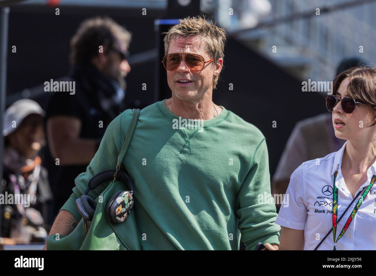 Hungaroring, Mogyorod, Hungary. 19.July.2024; Brad Pitt, American actor ...