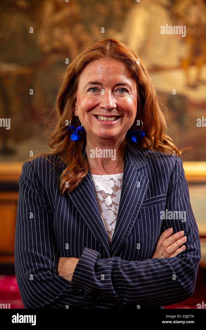 MR's Anne-Charlotte d'Ursel poses during a photoshoot, at the Senate at ...