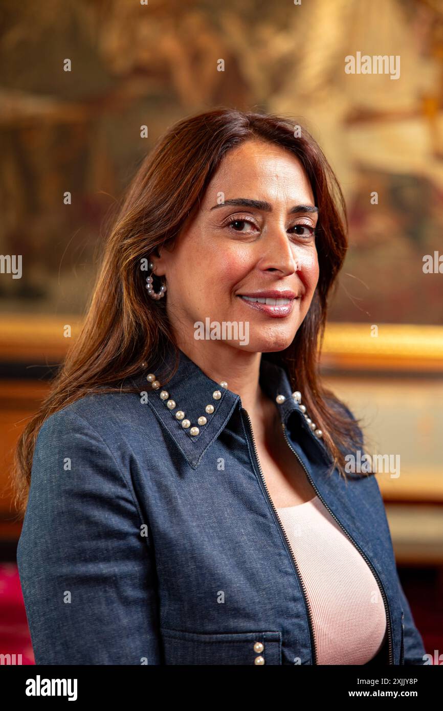 PS' Senator Ozlem Ozen poses during a photoshoot, at the Senate at the ...