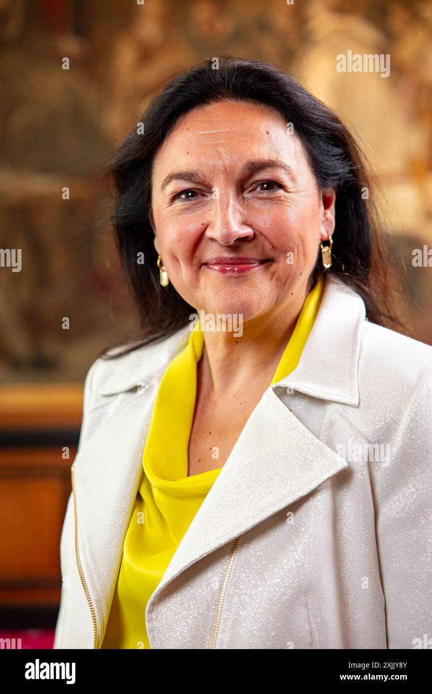 MR's senator Marie-Christine Marghem poses during a photoshoot, at the ...