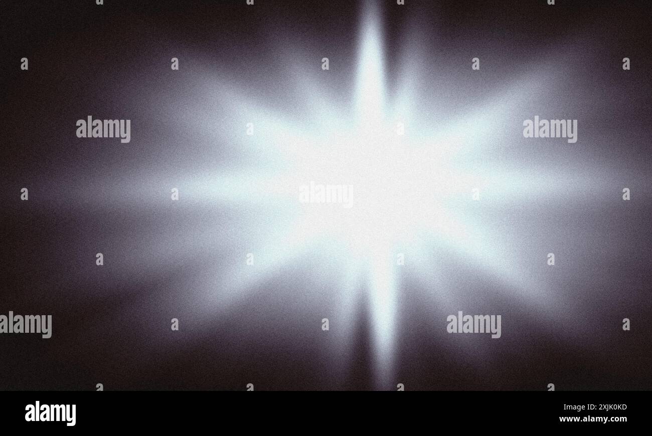 Bright light is shining from the center of a grainy texture Stock Photo ...