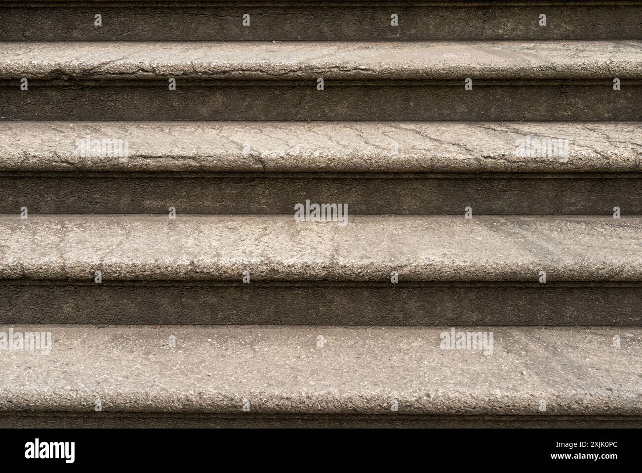 Close up view of outside old fashioned rounded stairs. Stairs are ...