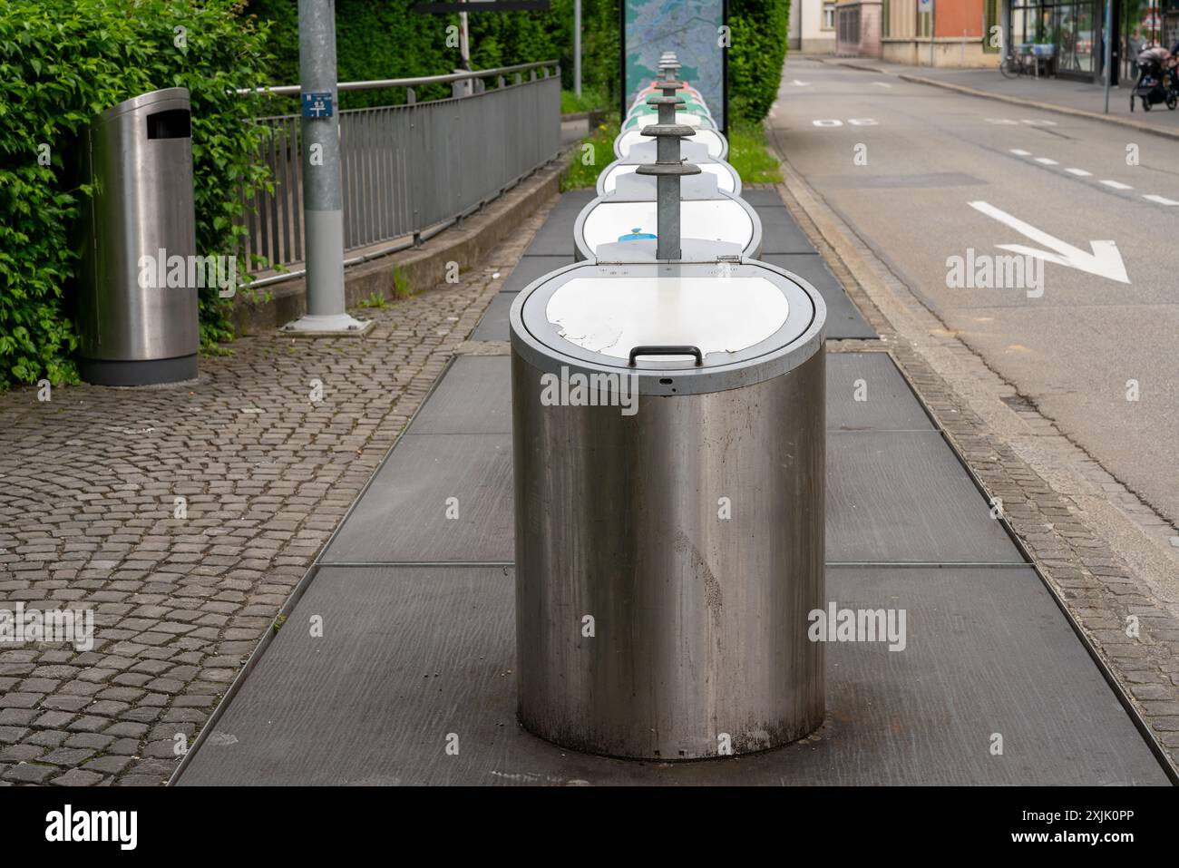Recycling container station sustainability hi-res stock photography and ...