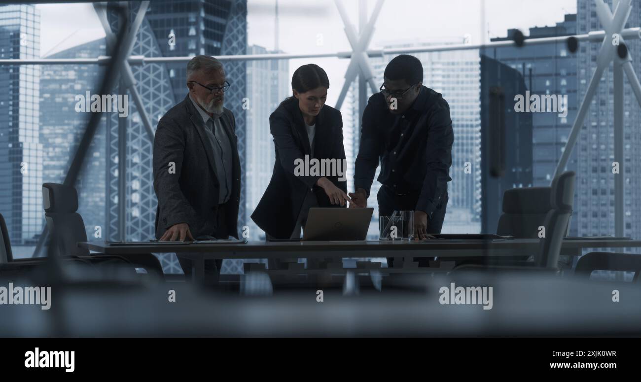 Black male office worker entering hi-res stock photography and images ...