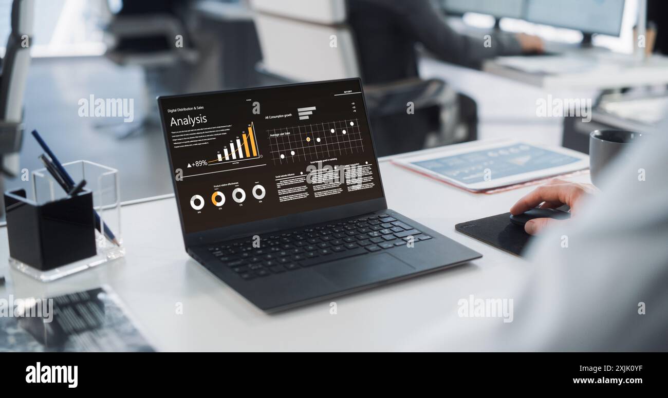 Project specialist working company statistics hi-res stock photography ...