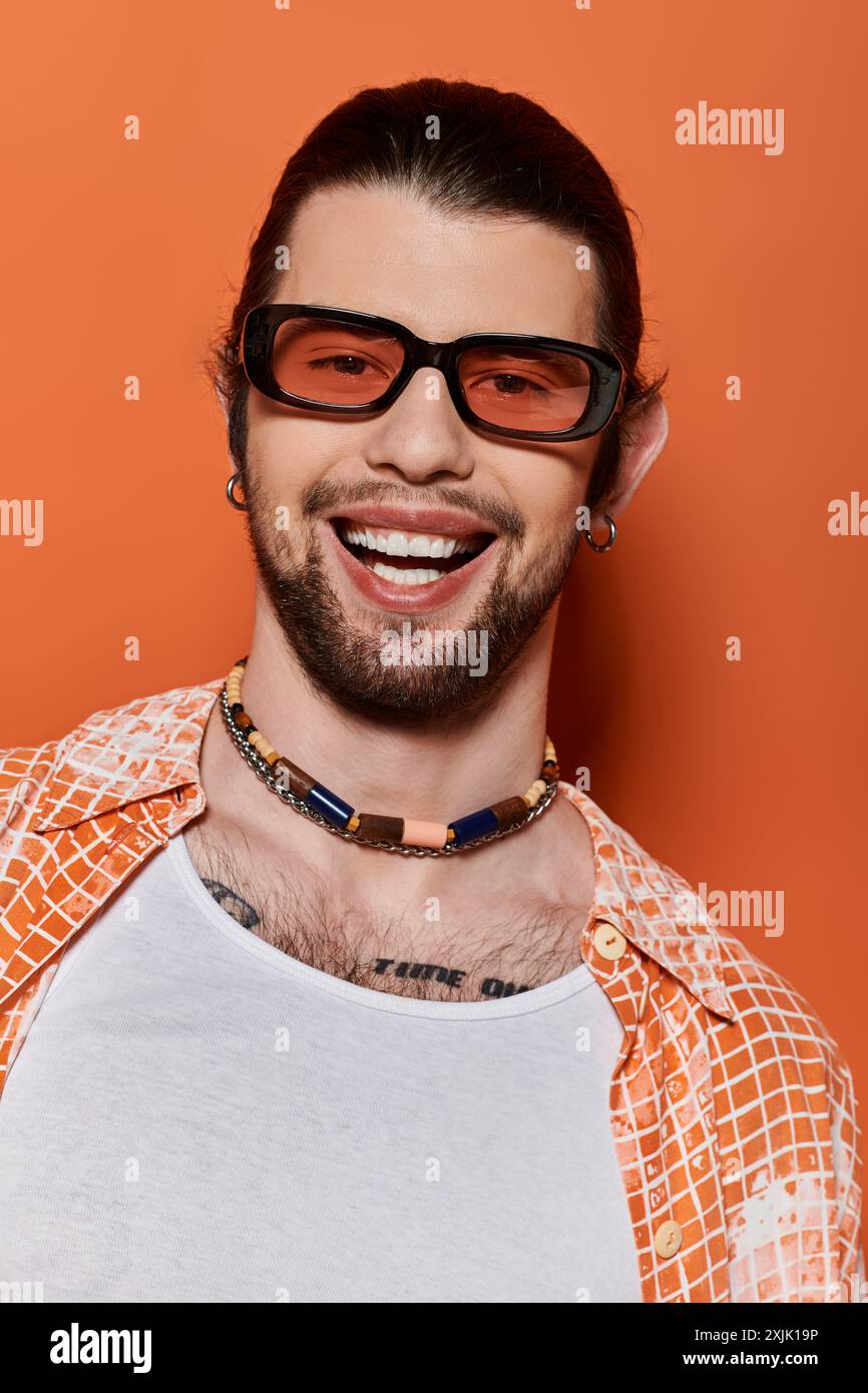 Handsome man in spectacles hi-res stock photography and images - Alamy