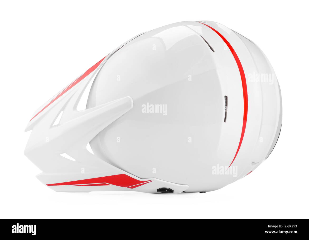 New modern motorcycle helmet isolated on white Stock Photo - Alamy