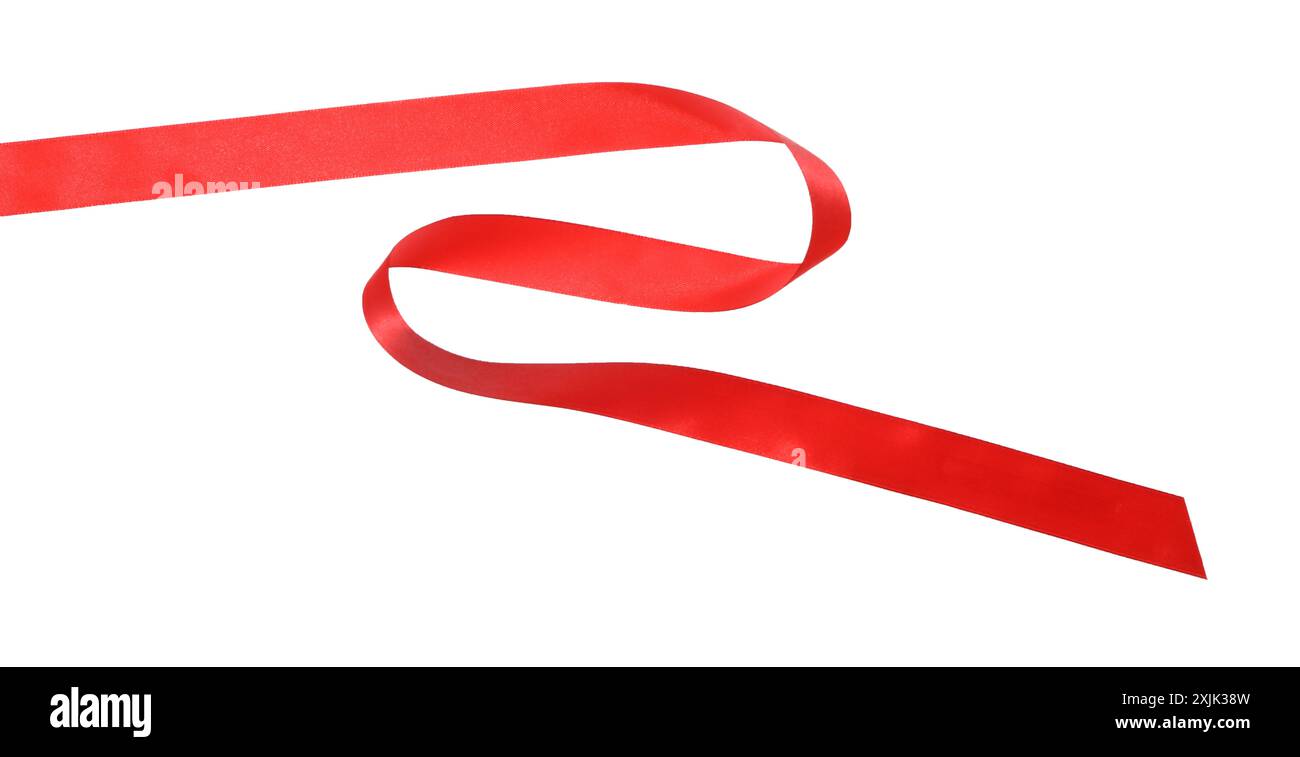 Wavy red ribbon hi-res stock photography and images - Alamy