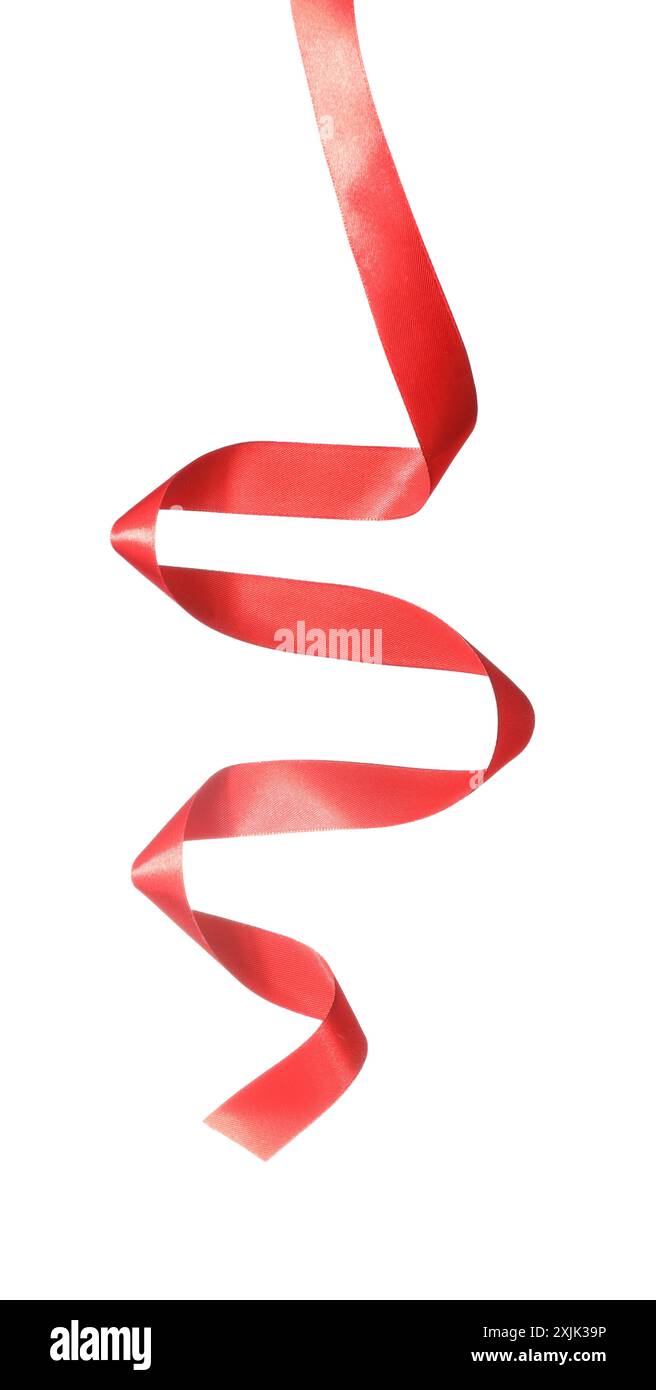 Wavy red ribbon hi-res stock photography and images - Alamy