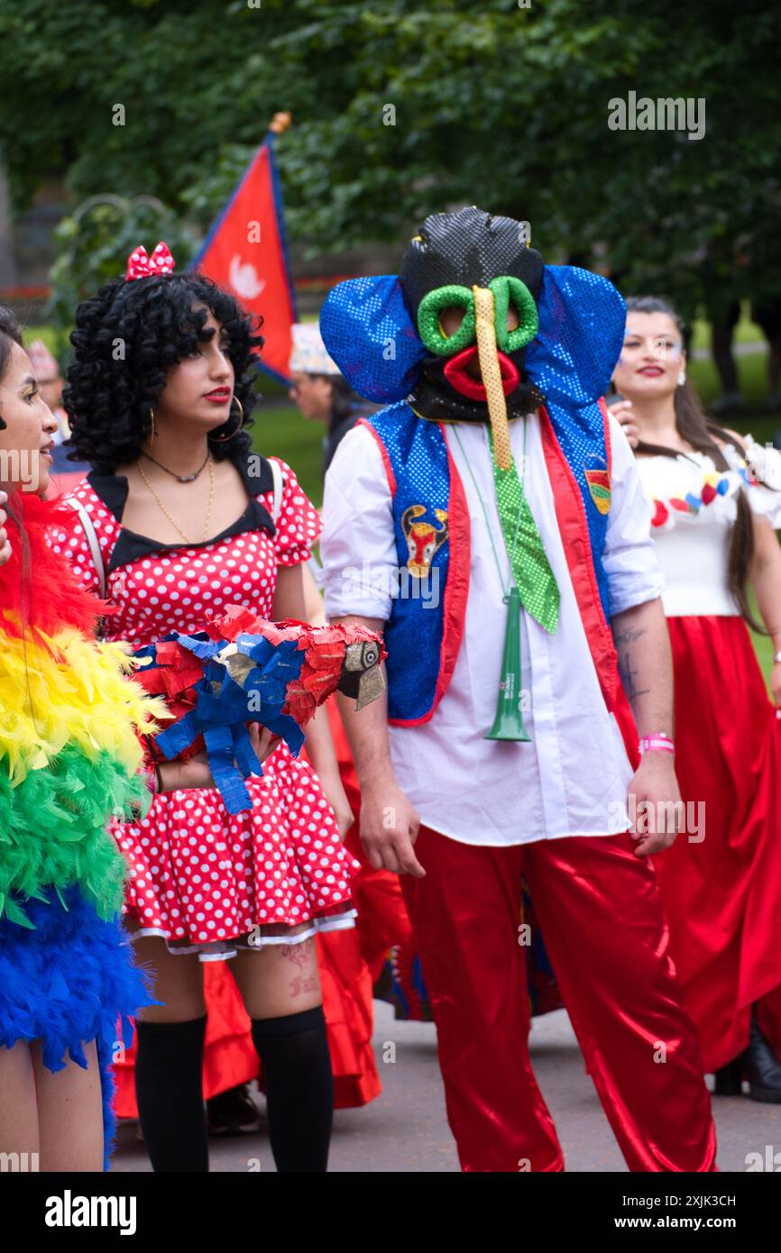 Bright carnival display in Edinburgh,Scotland Stock Photo - Alamy