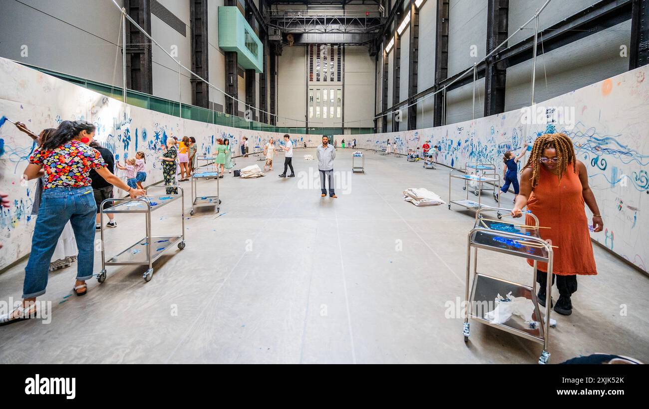 London, UK. 19th July, 2024. UNIQLO Tate Play: Oscar Murillo: The ...