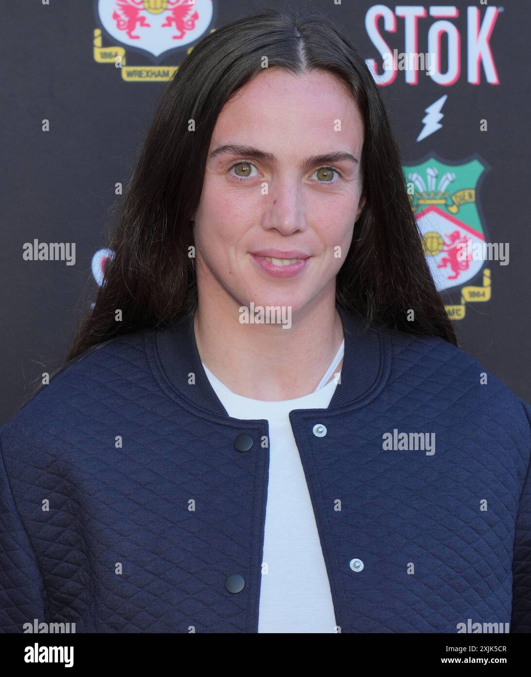 Rosie Hughes arrives at the Wrexham AFC's Wrex Coast Tour Kick-Off ...