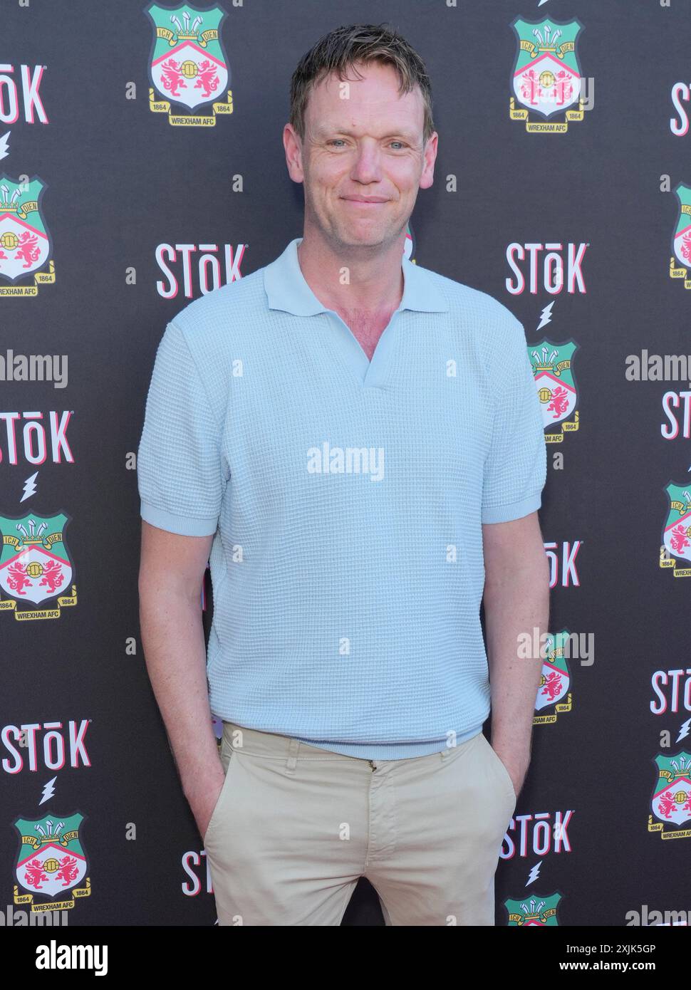 Wayne Jones arrives at the Wrexham AFC's Wrex Coast Tour Kick-Off Party ...