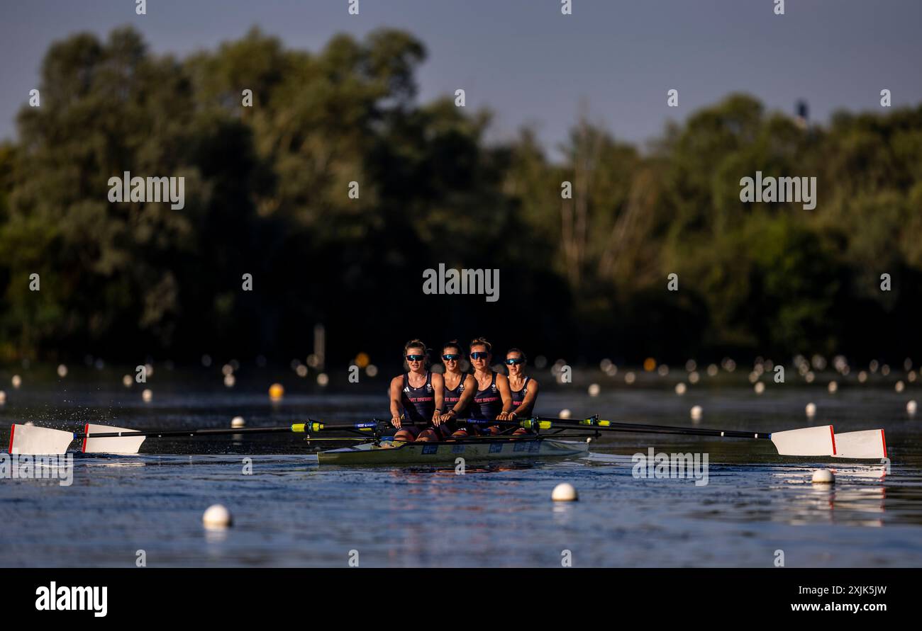 Great Britain’s Women’s four Helen Glover, Esme Booth, Sam Redgrave and ...