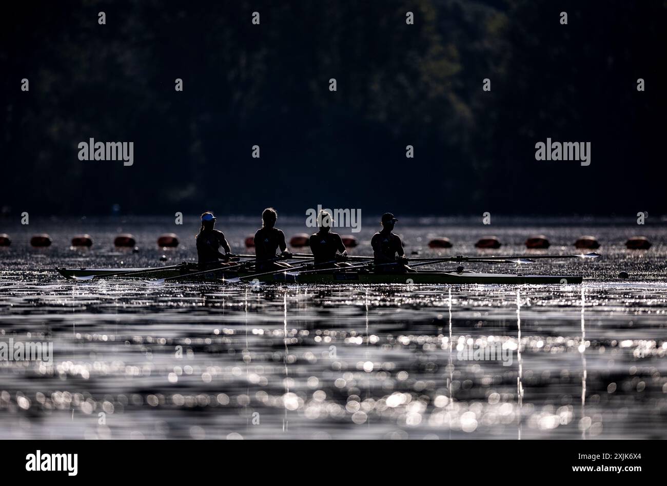 Great Britain’s Women’s quadruple sculls Lauren Henry, Hannah Scott ...