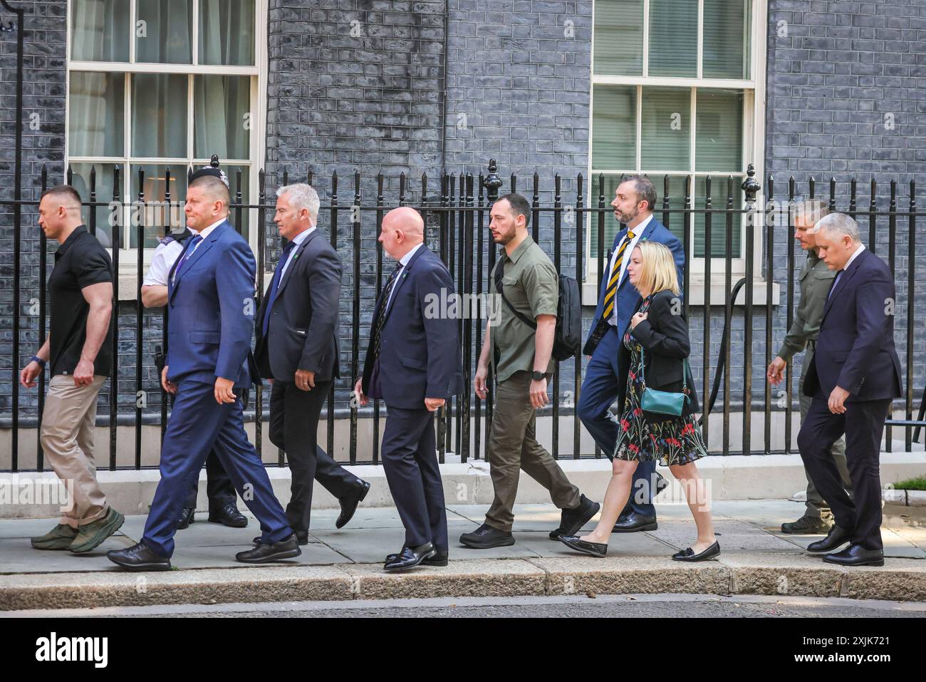 London, 19th July 2024. The Ukrain government team, including senior ...
