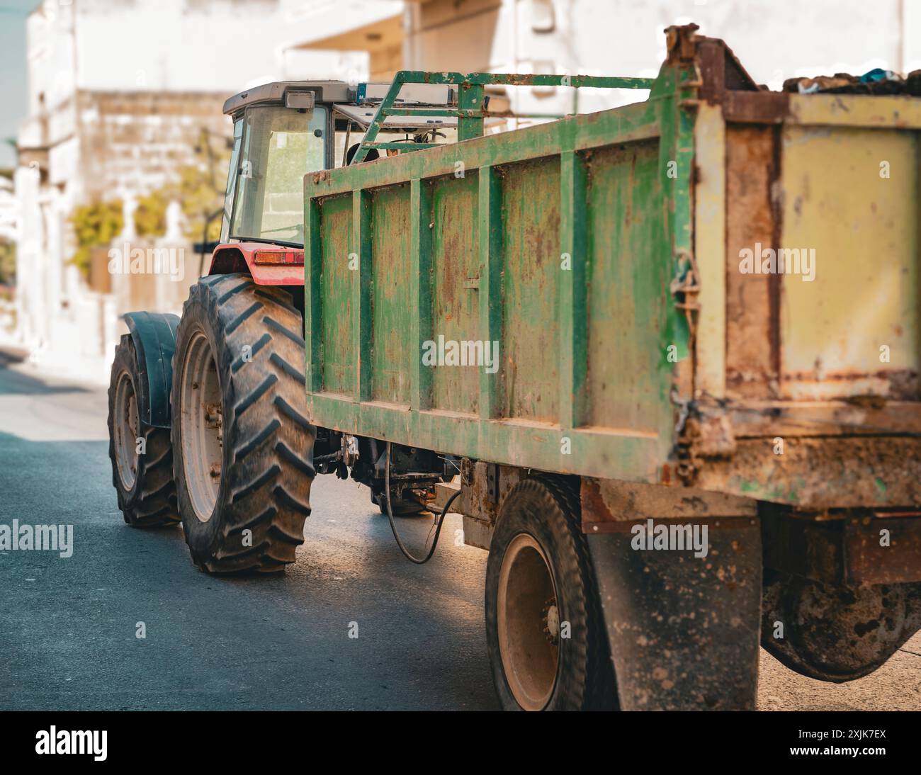 Old farm trailer rural village hi-res stock photography and images - Alamy