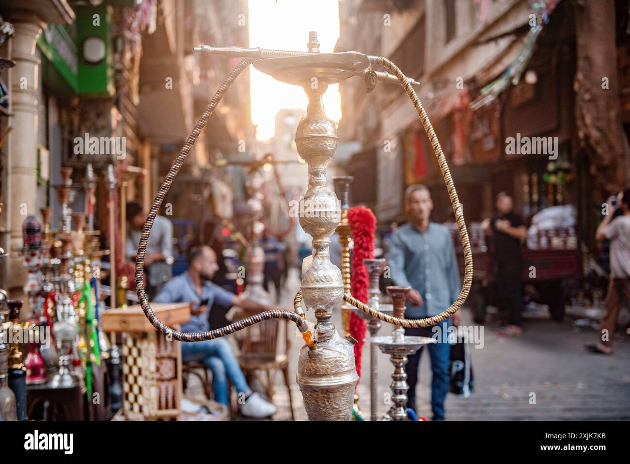 Cairo, Egypt. 02nd July, 2024. A shisha water pipe seen on display in ...