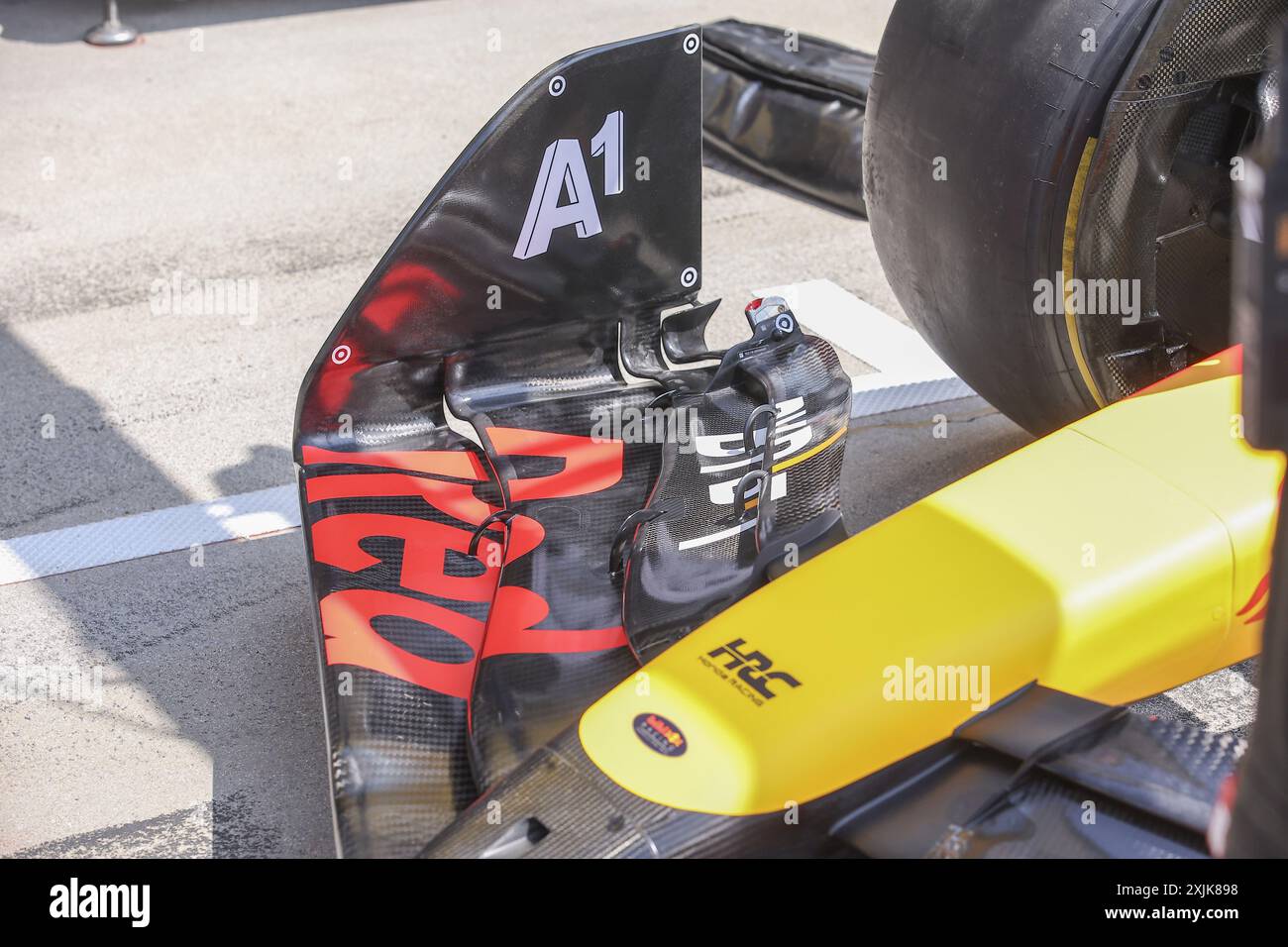 Red Bull Racing RB20, mechanical detail front wing during the Formula 1 ...