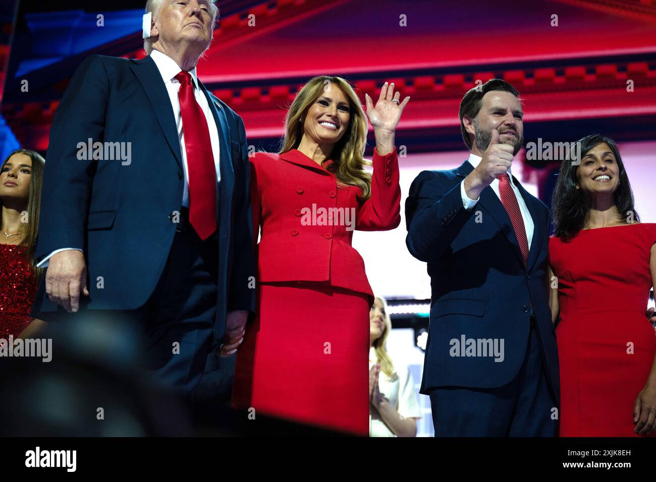 Former US President Donald J Trump speaks at the Republican National ...
