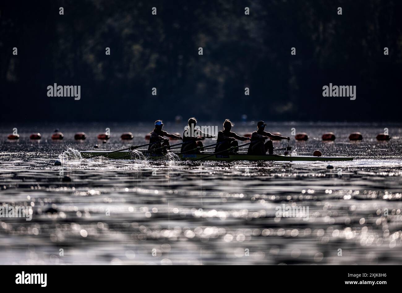 Great Britain’s Women’s quadruple sculls Lauren Henry, Hannah Scott ...