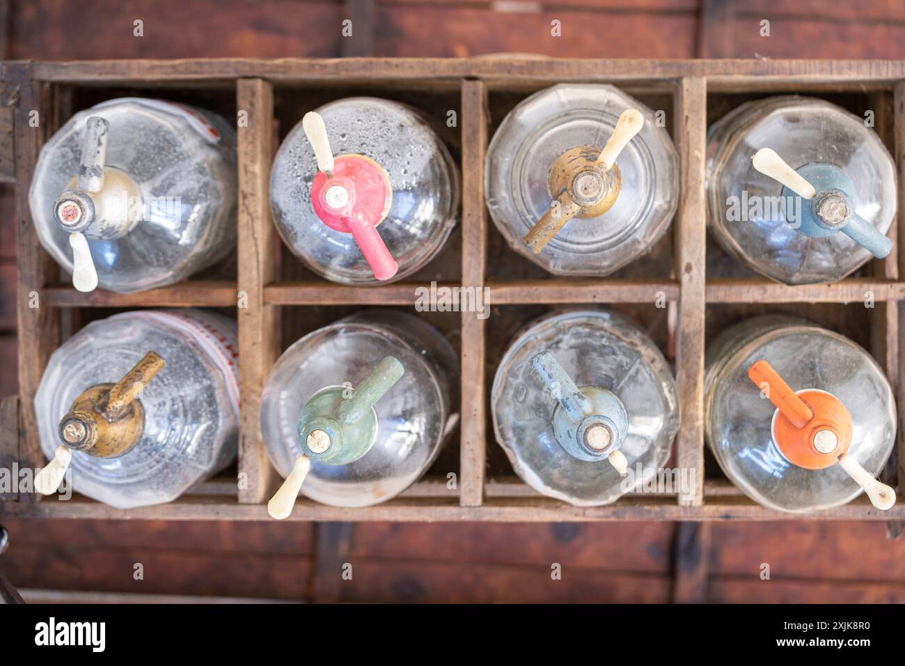 old pressure siphon box, Mallorca, Balearic Islands, Spain Stock Photo ...