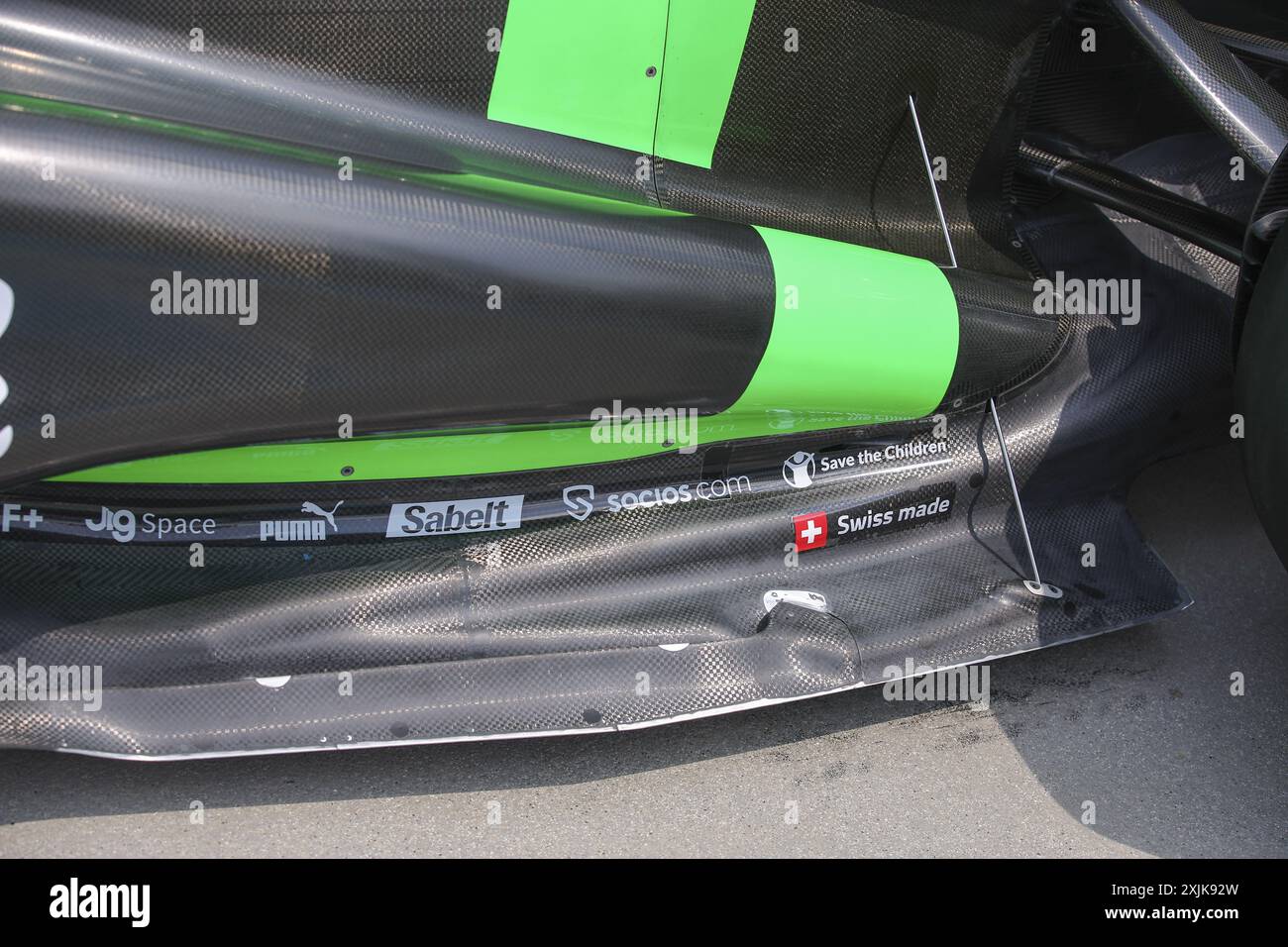Stake F1 Team Kick Sauber C44, mechanical detail, body floor during the Formula 1 Hungarian ...