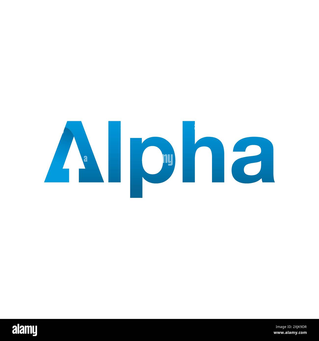 Alpha arrow wordmark logo design vector. Modern letter a and arrow logo typography wordmark ...