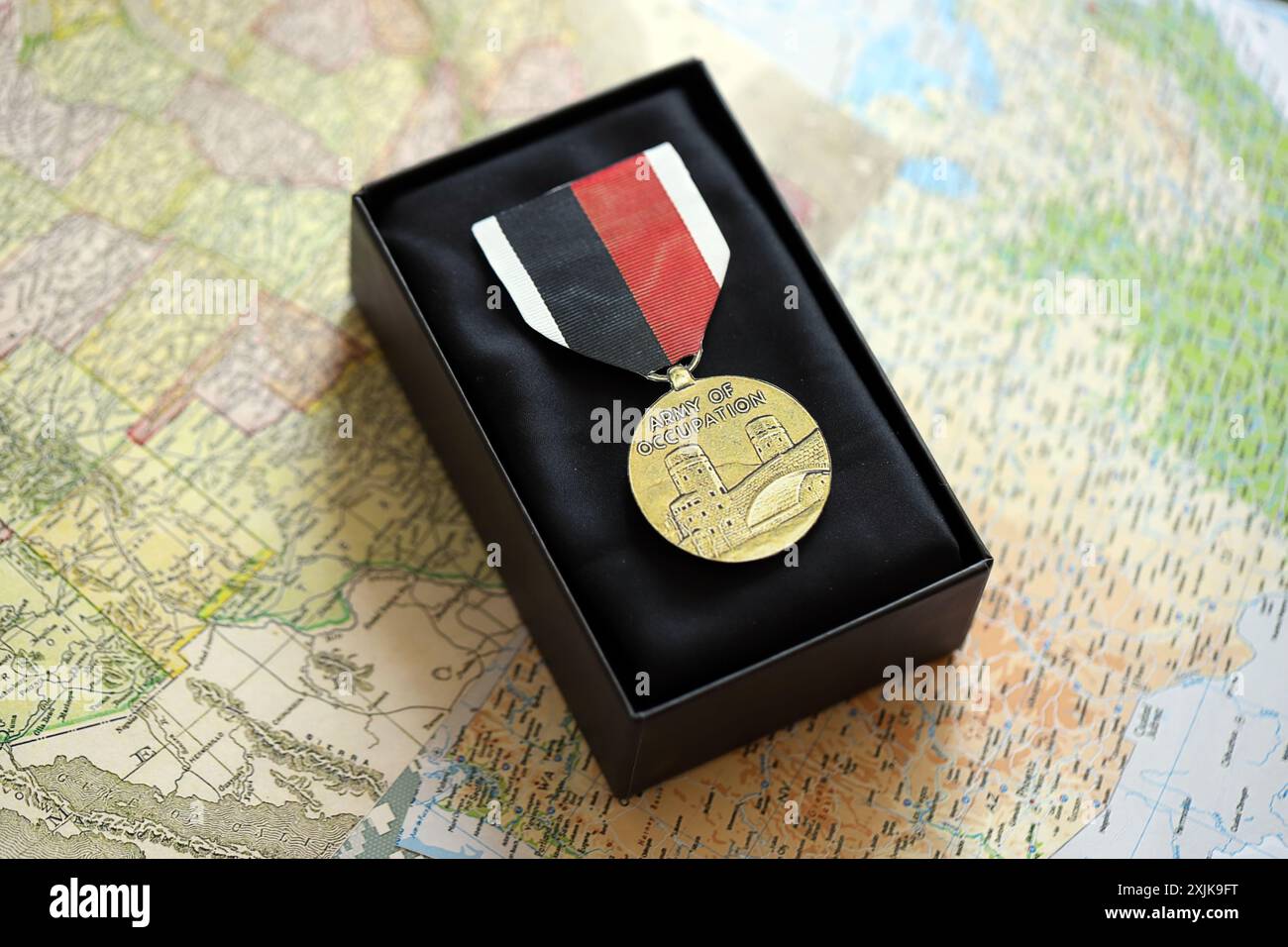 KYIV, UKRAINE - JULY 10, 2024 US Army of Occupation medal. United ...