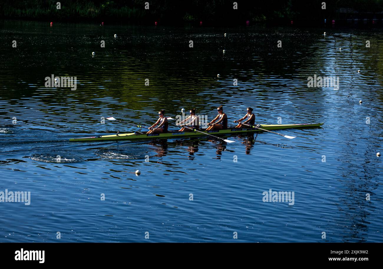Great Britain’s Women’s four Helen Glover, Esme Booth, Sam Redgrave and ...