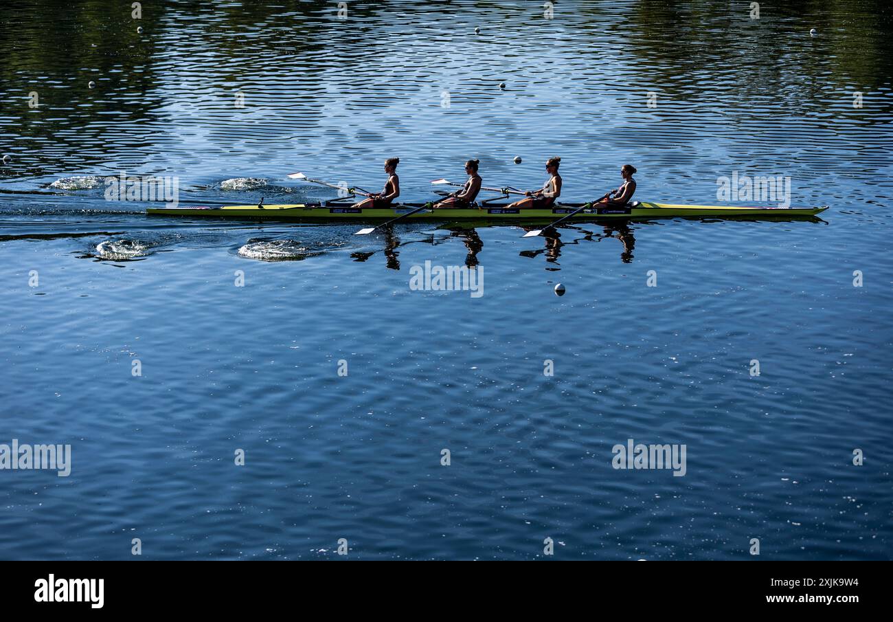 Great Britain’s Women’s four Helen Glover, Esme Booth, Sam Redgrave and ...