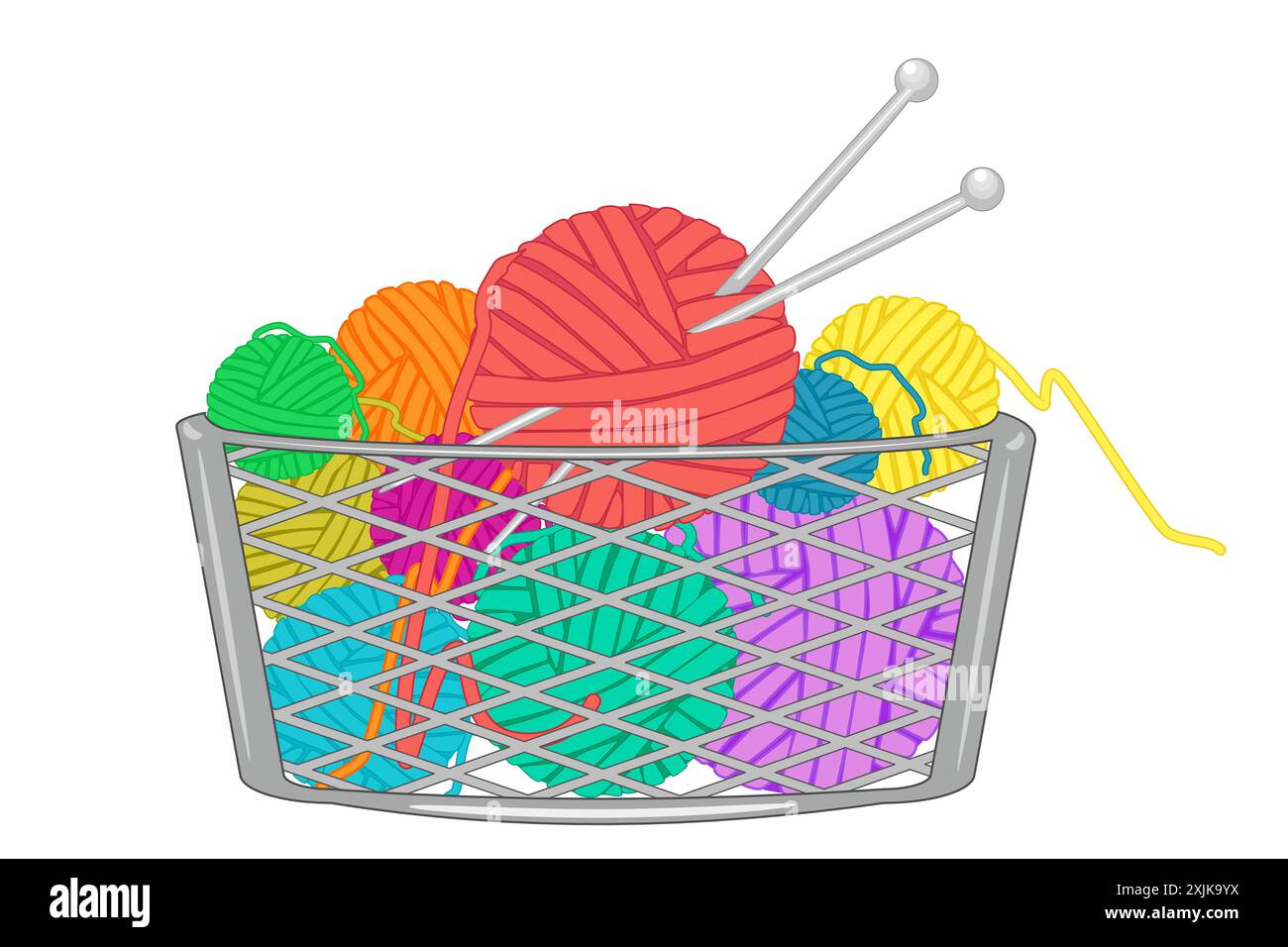 Basket crochet work in Cut Out Stock Images & Pictures - Alamy