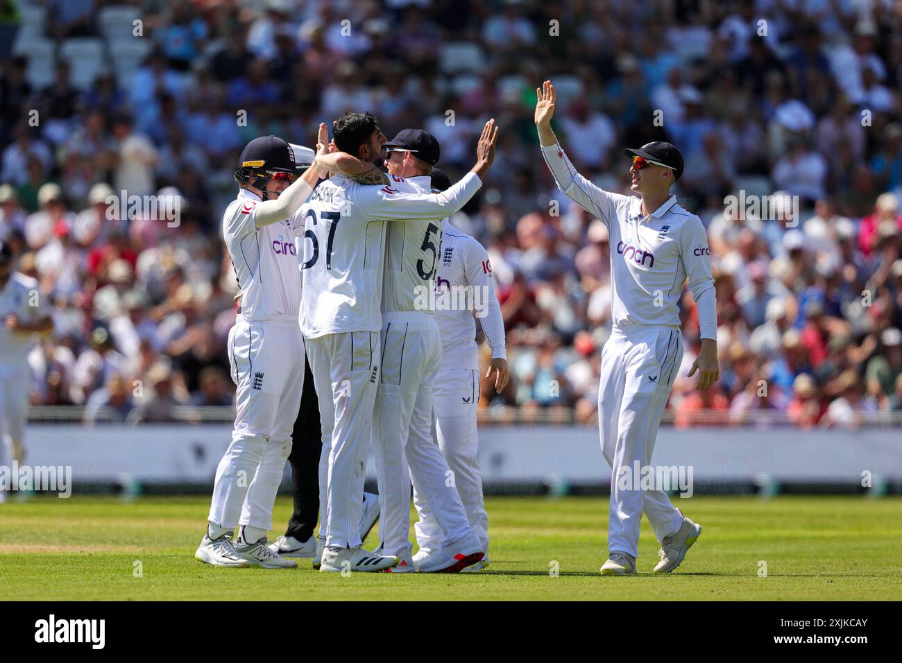 Nottingham, England. 19th July, 2024. England's Shoaib Bashir ...