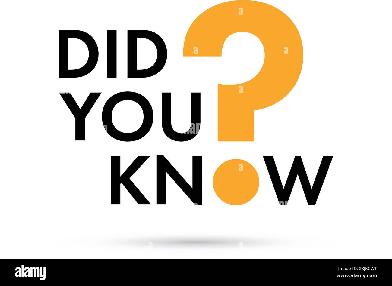 Did you know icon in flat style. Banner interesting facts vector ...