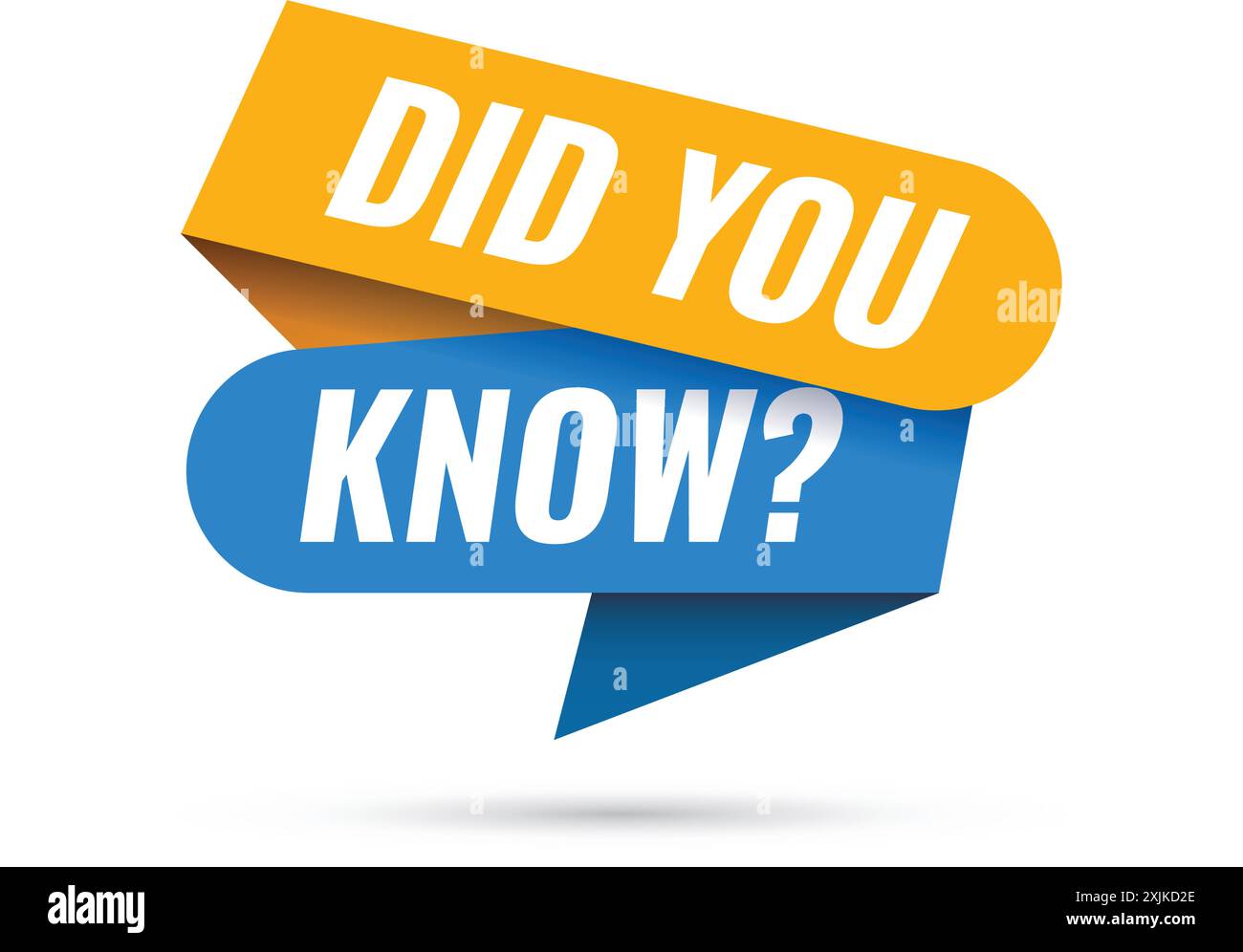 Did you know icon in flat style. Banner interesting facts vector ...