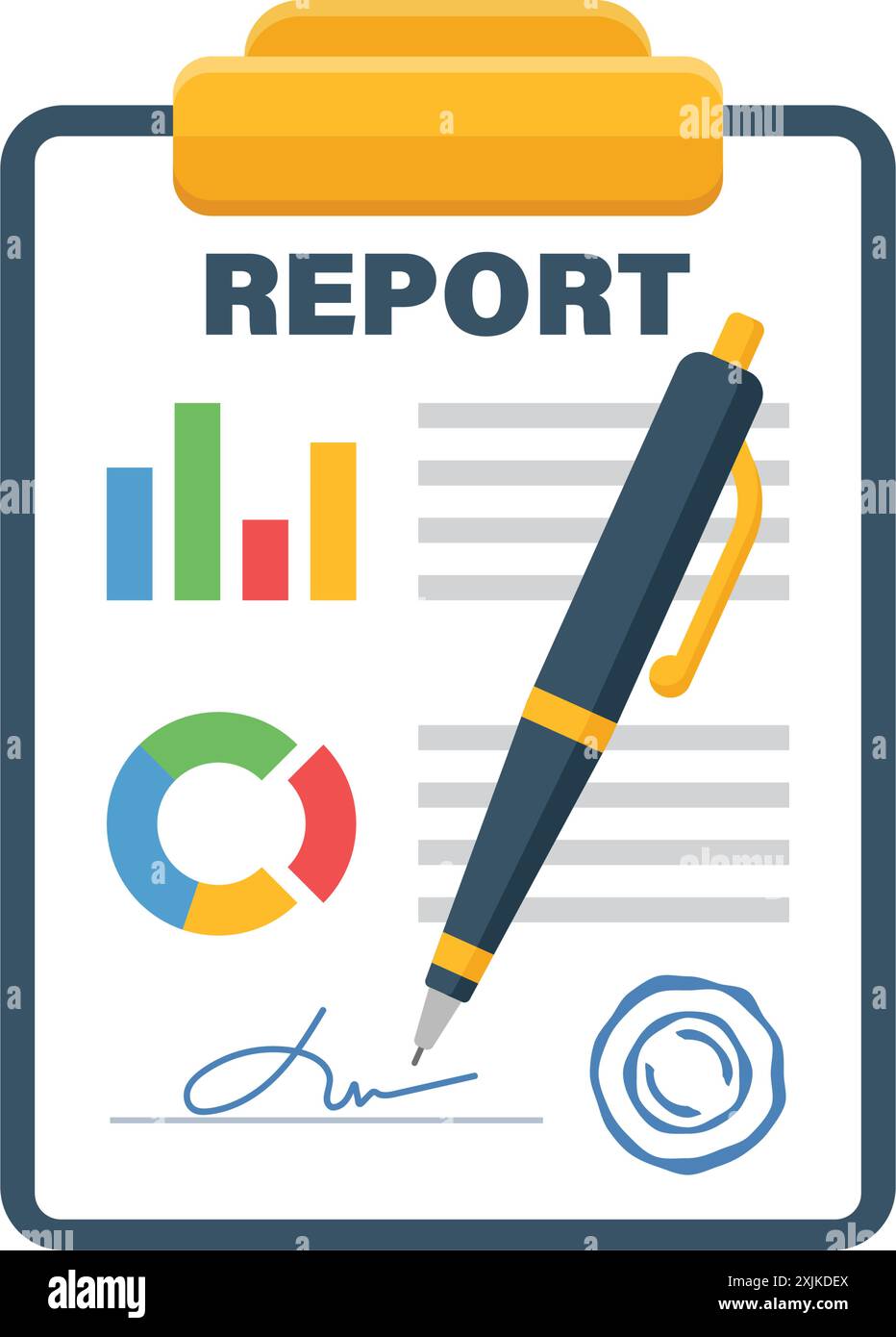 Business plan document pen Stock Vector Images - Alamy