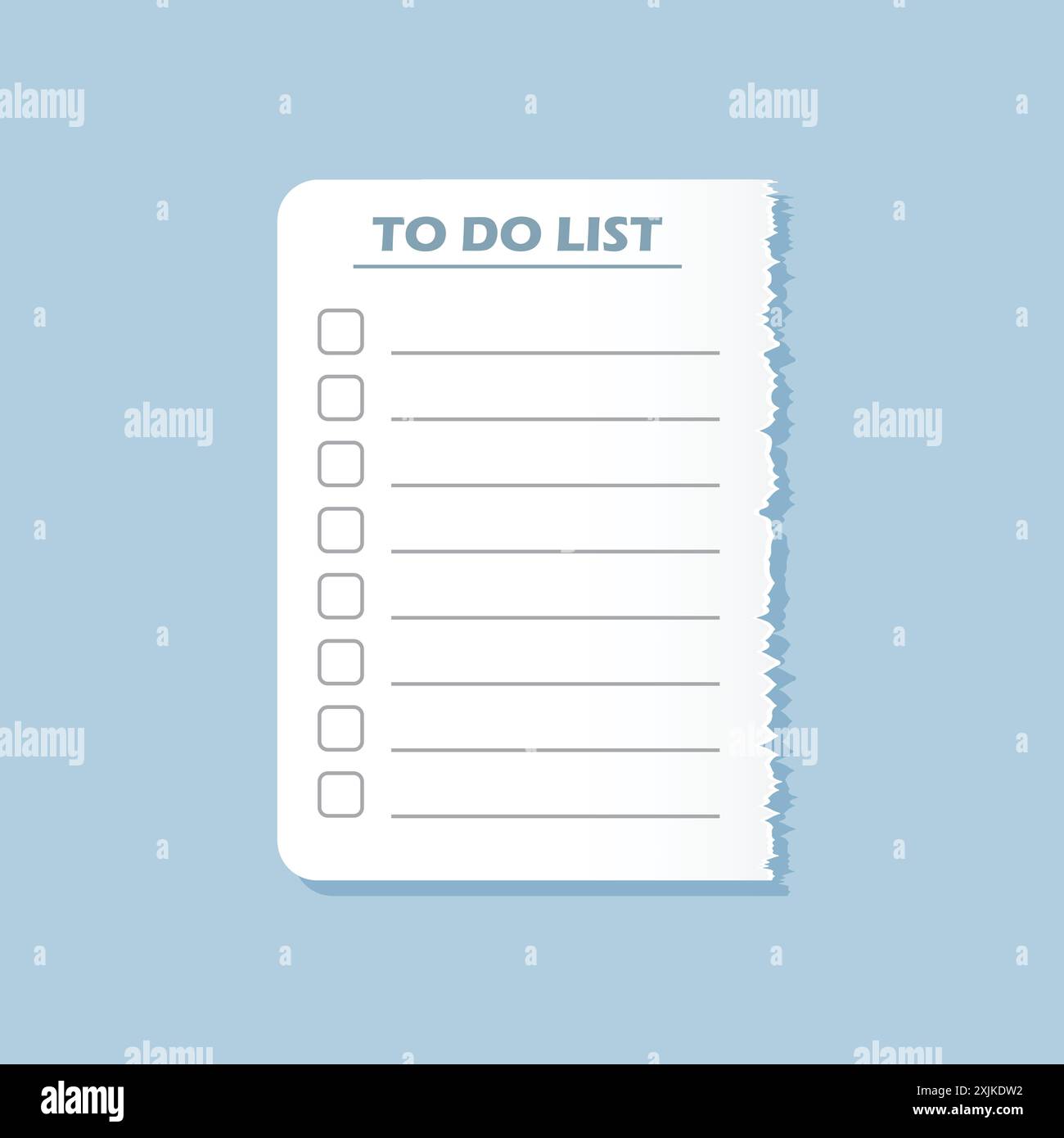 To do list or planning icon in flat style. Paper sheet with clipboard ...
