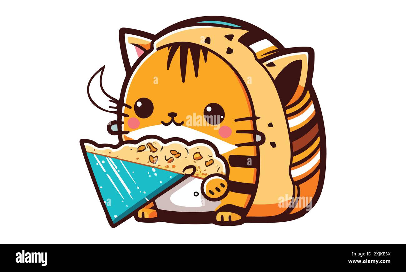 Tiger Taco Vector Illustration Stock Vector Image & Art - Alamy