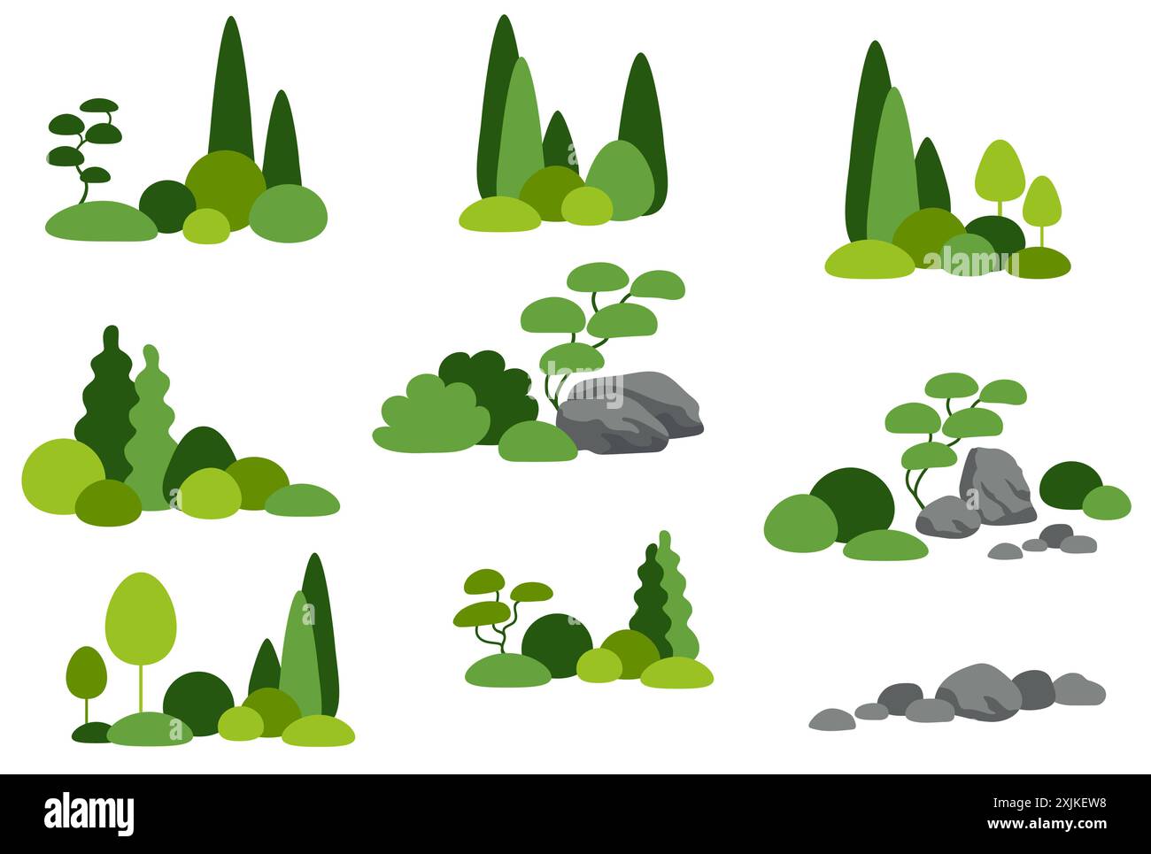 Shrub landscape design hi-res stock photography and images - Alamy