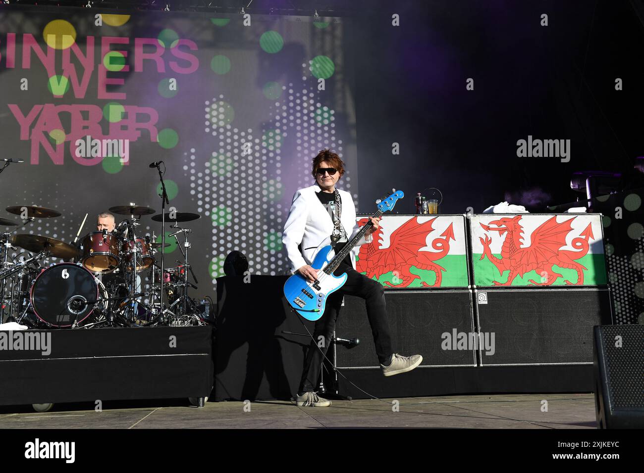 UK. 18th July, 2024. LONDON, ENGLAND - JULY 18: Sean Moore and Nicky ...