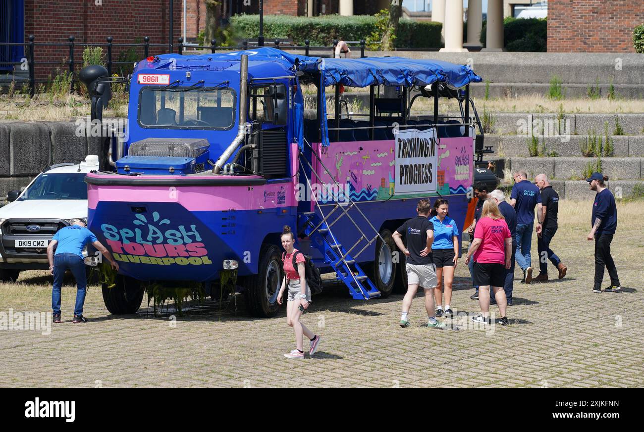 Testing ahead of the official launch of Splash Tours Liverpool. The 60 ...