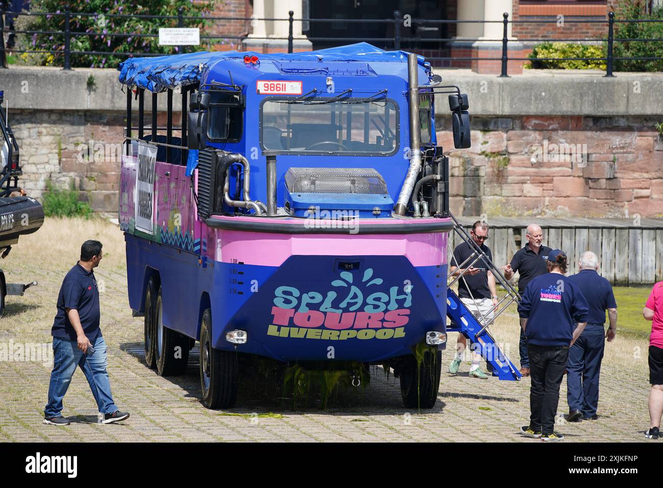 Testing ahead of the official launch of Splash Tours Liverpool. The 60 ...