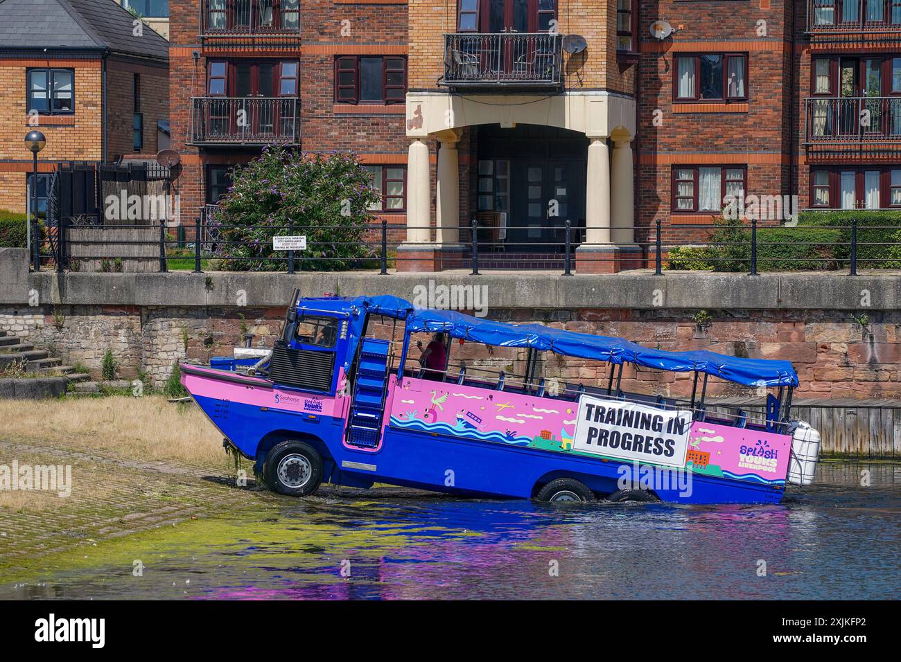 Testing ahead of the official launch of Splash Tours Liverpool. The 60 ...