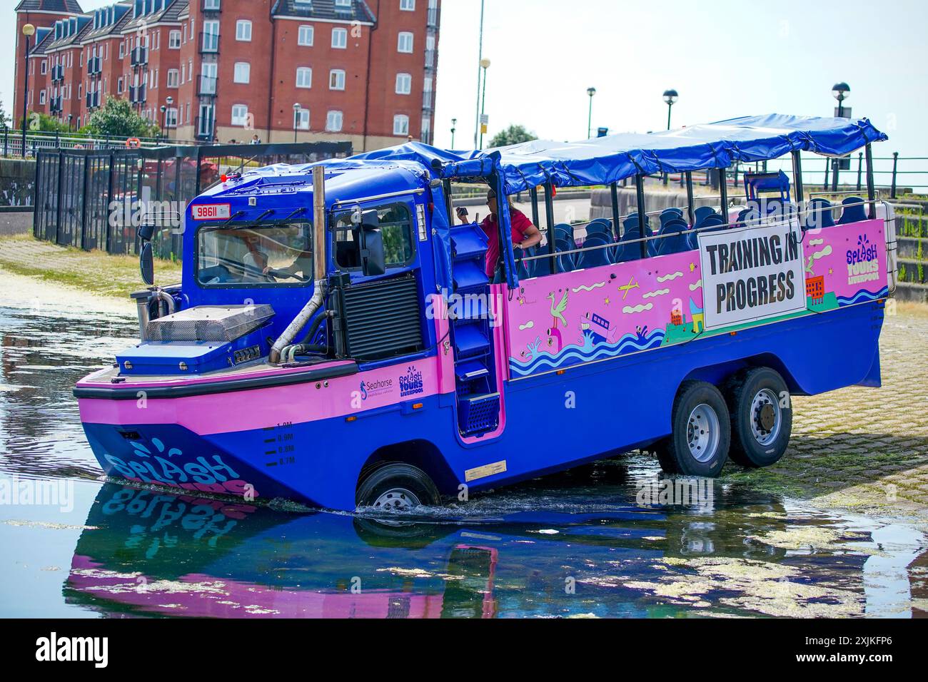 Testing ahead of the official launch of Splash Tours Liverpool. The 60 ...