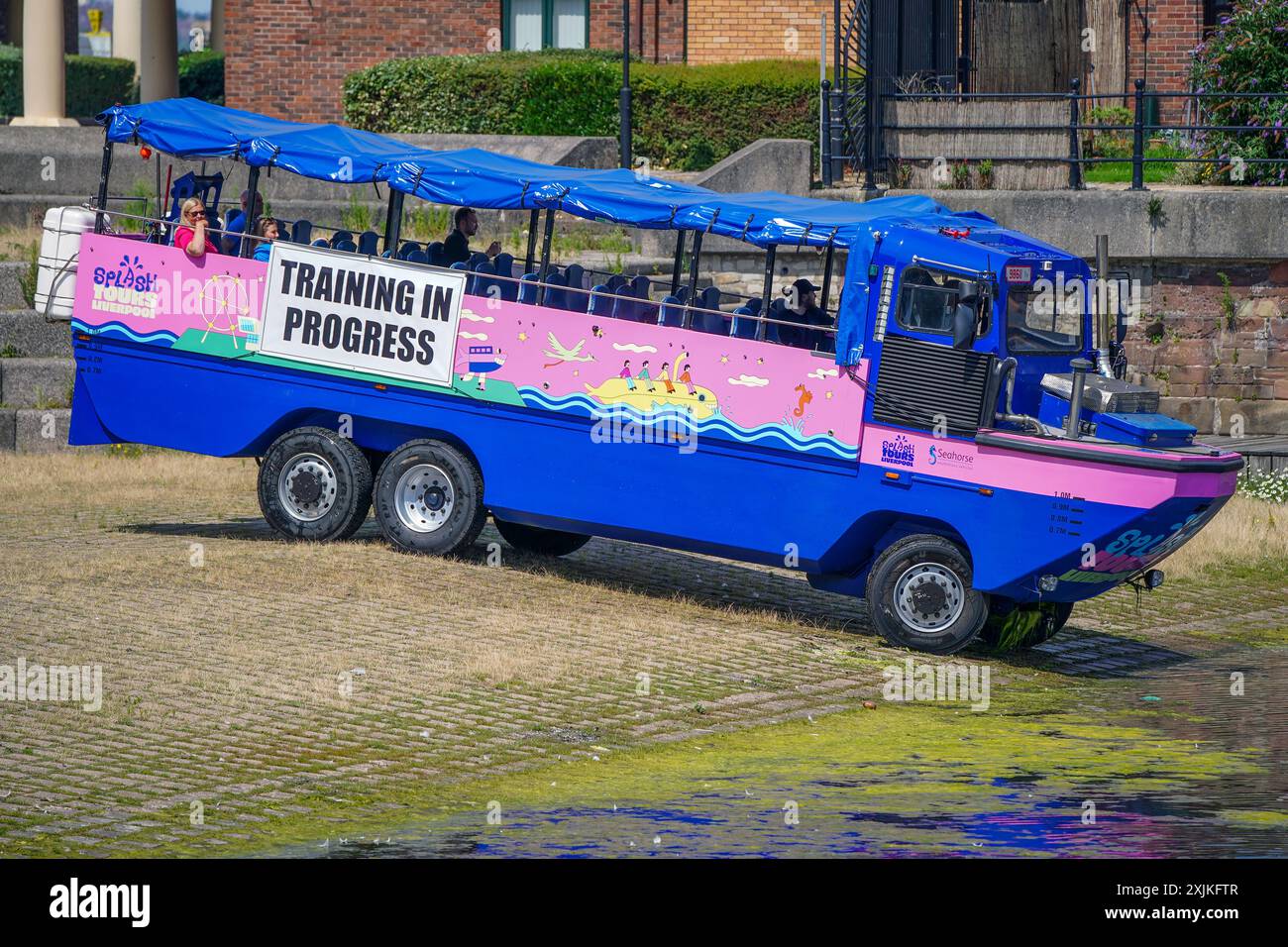 Testing ahead of the official launch of Splash Tours Liverpool. The 60 ...