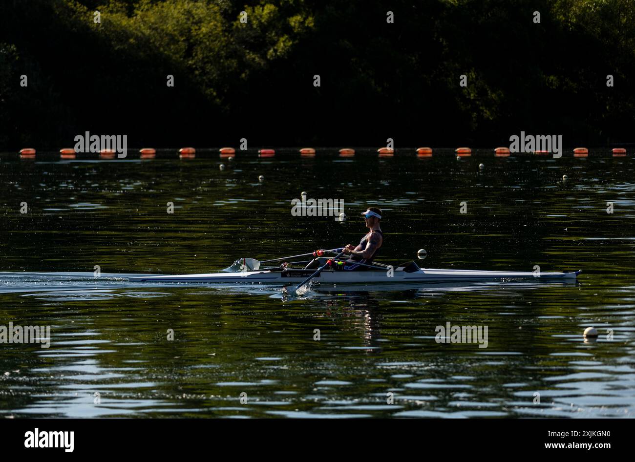 Great Britain’s Paralympics Greg Stevenson PR2 mix double during a ...