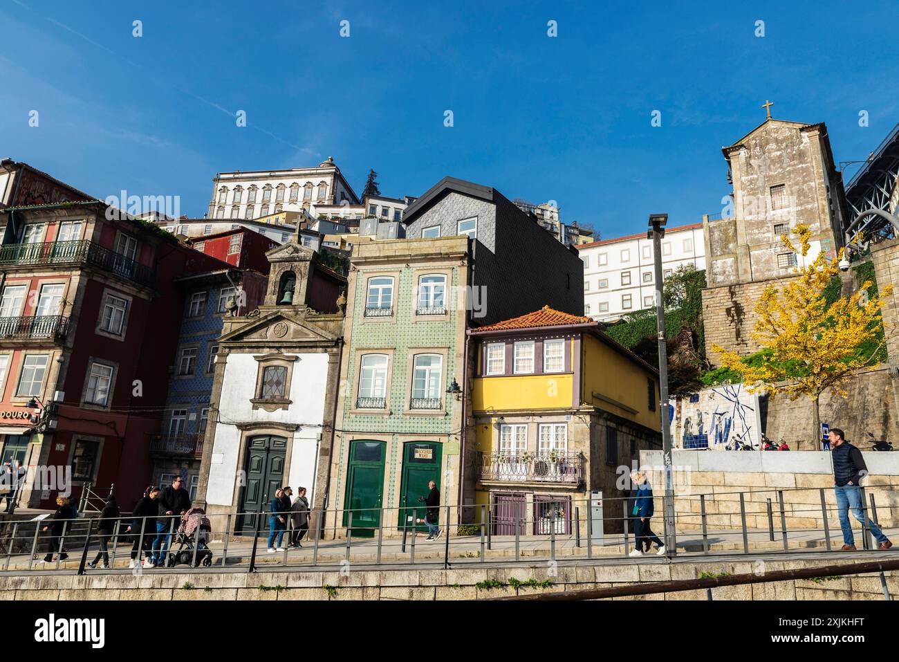 Oporto, Portugal - November 26, 2023: Facade of old classic buildings ...