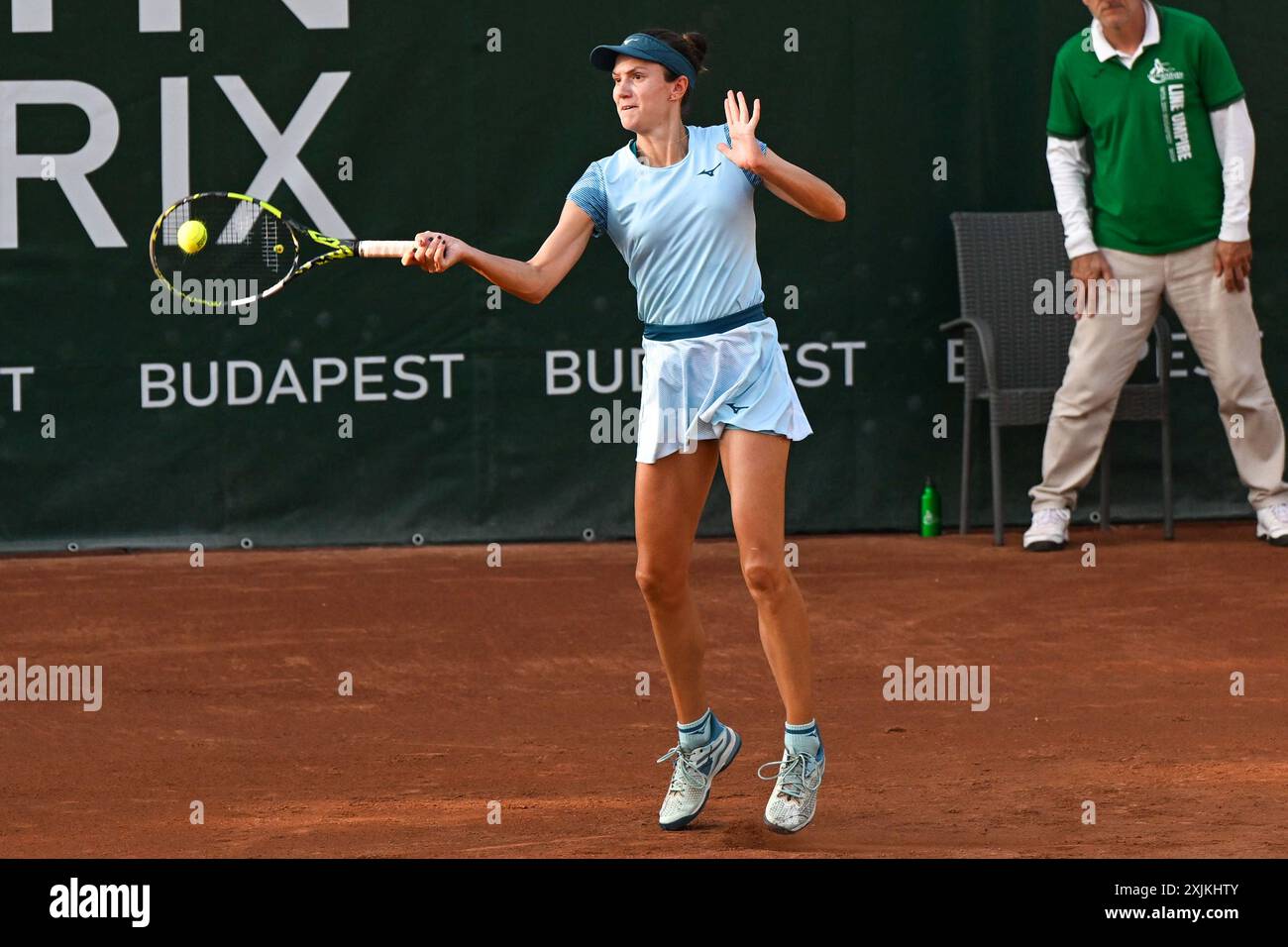 Anna Danilina (KAZ) playing duo with Irina Khromacheva during the ...