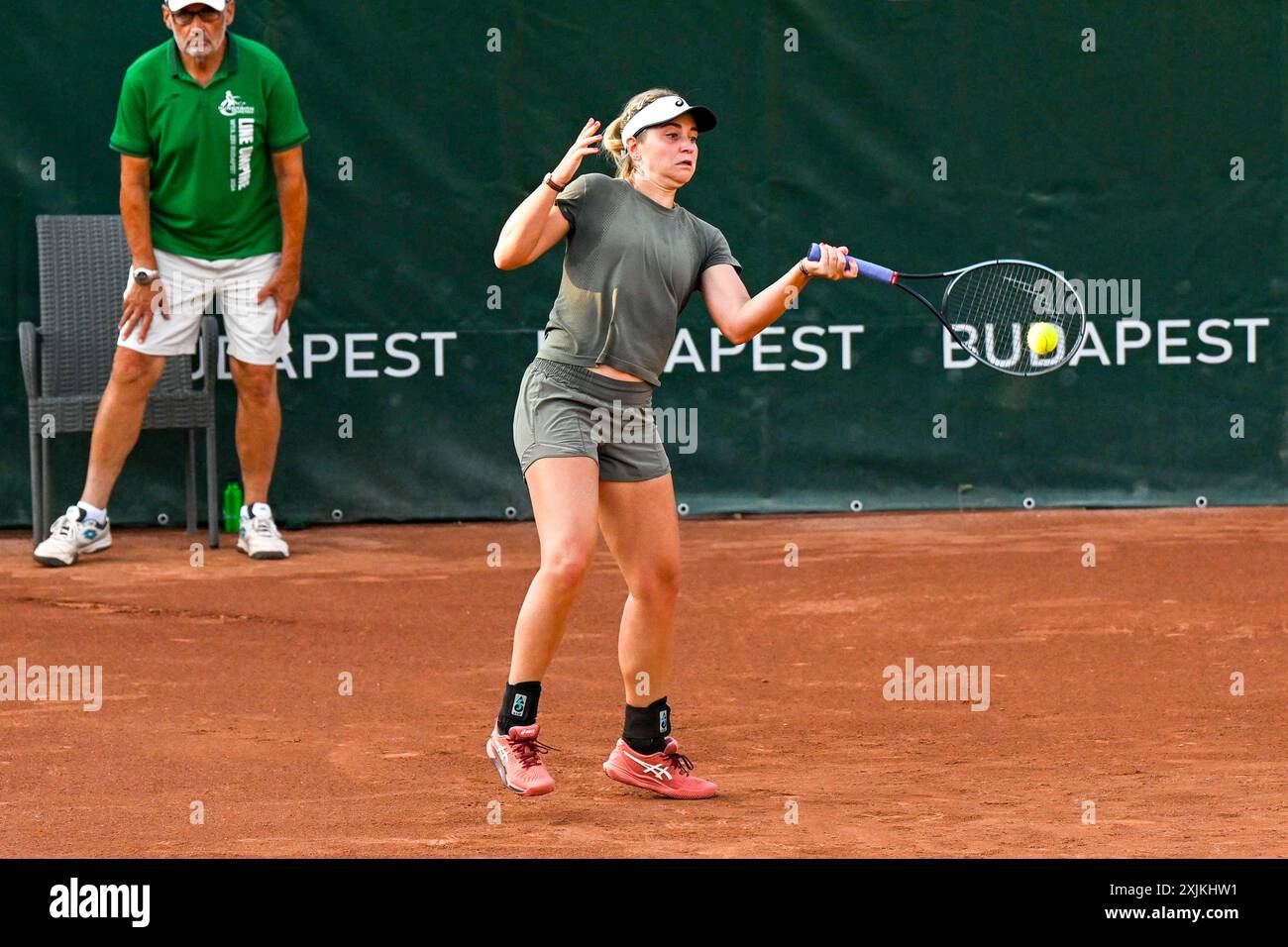 Irina Khromacheva playing duo with Anna Danilina (KAZ) during the ...